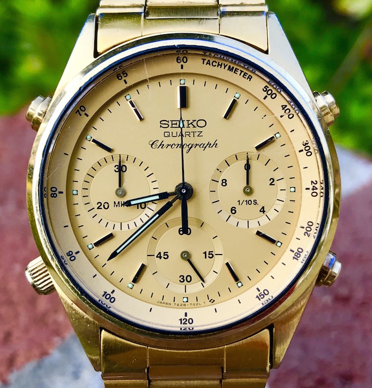 [WTS] Seiko 7a28-7029 Gold Tone Quartz Chronograph | WatchCharts Marketplace
