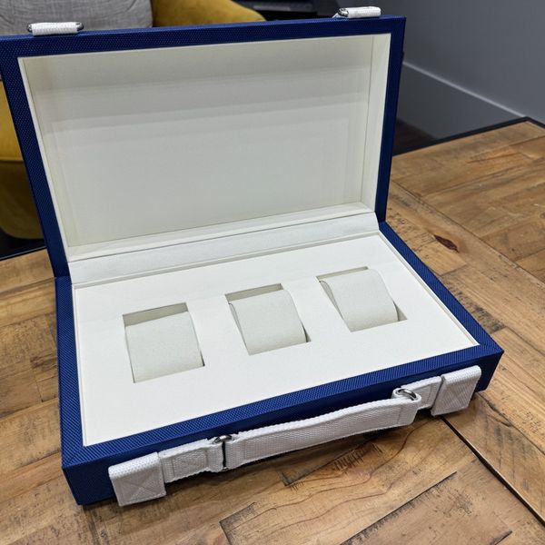 Omega x Swatch Moonswatch Trio Custom Watch Fligh Case Box Misson To ...