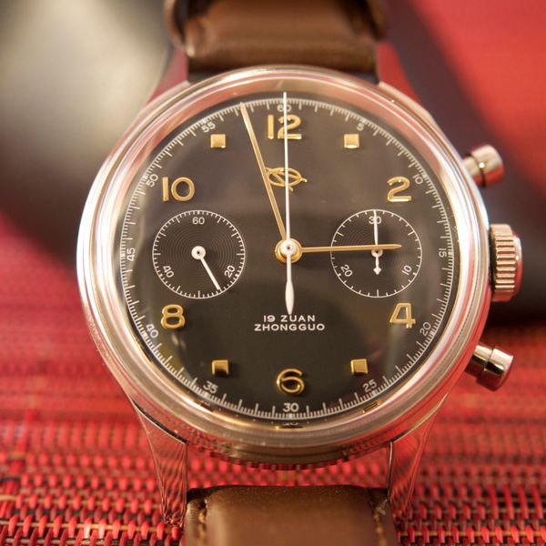 SOLD: ED1963 Chinese Air Force Chronograph Homage (Black Dial ...