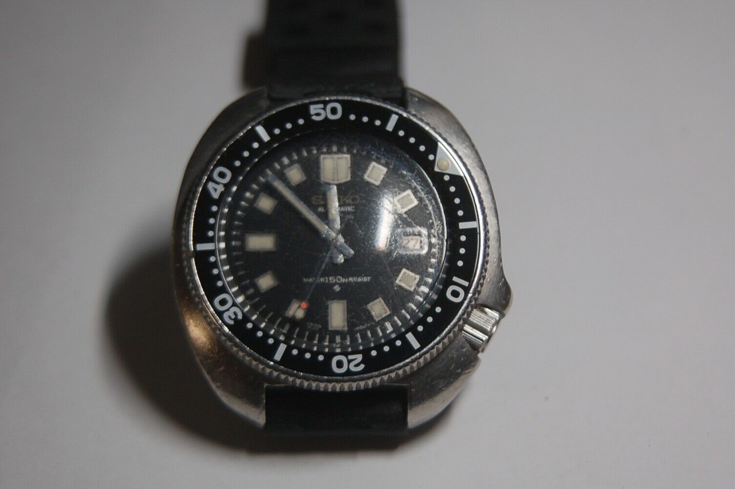 Seiko Dive 6105-8119 Watch Black Dial Legendary Vintage Apocalypse ...