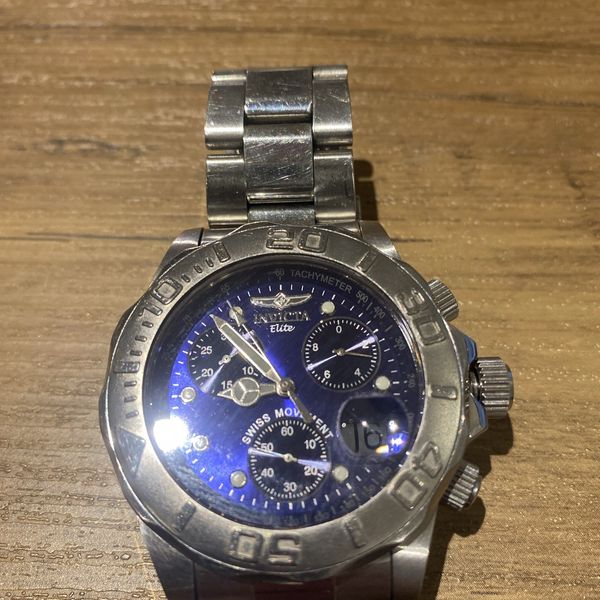 Montre chronographe homme Invicta Elite Swiss Sapphire | WatchCharts ...