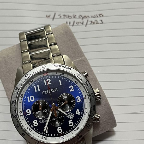 [WTS] Citizen field chrono | WatchCharts Marketplace