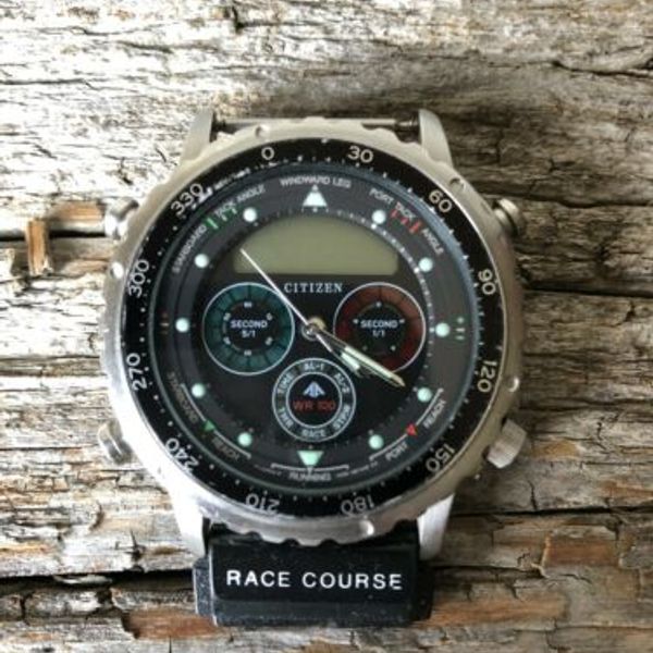 Vintage CITIZEN Promaster Chronograph Yacht Timer C050 Steel Men's ...