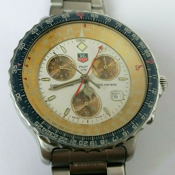 Tag Heuer Pilot 1/10 200 meters - Chronograph Quartz - Watch men’s ...