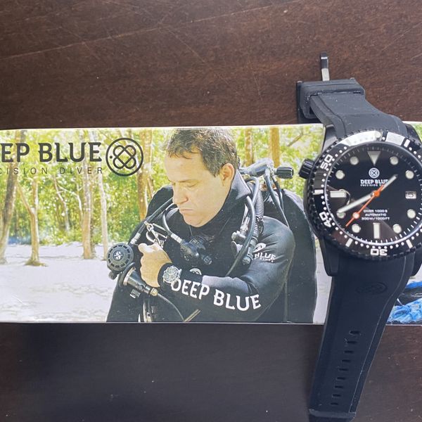 FS: Deep Blue 40mm Diver/ 330m WR / Ceramic Bezel / PVD case ...
