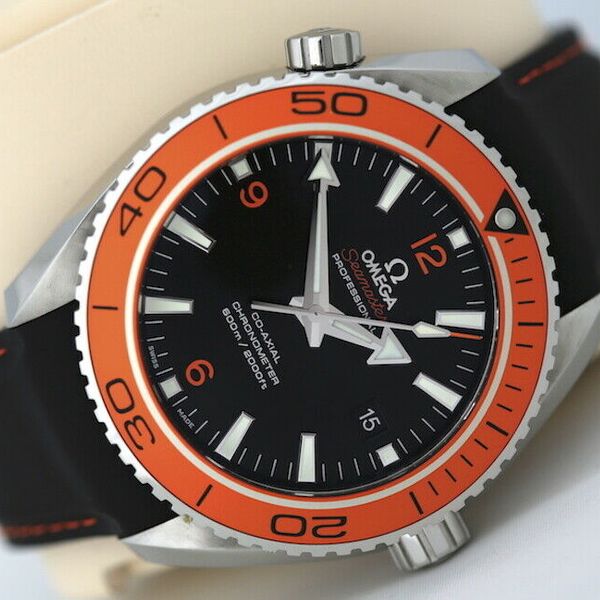 Omega Seamaster Planet Ocean - 46mm XL - Automatic Watch - Orange Bezel ...