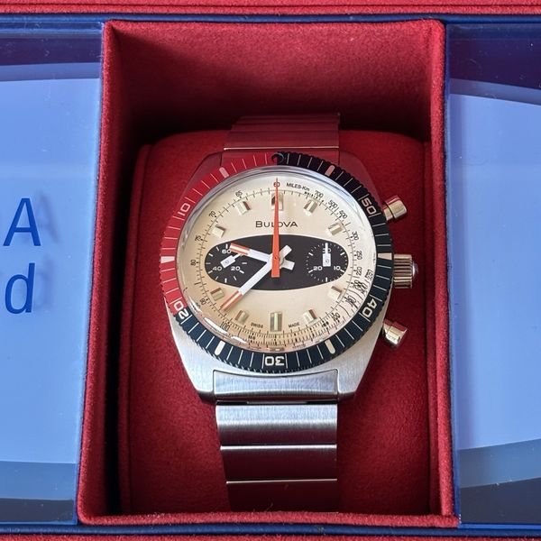 Bulova Chronograph A SURFBOARD Swiss Automatic Men's Watch 98A251 ...