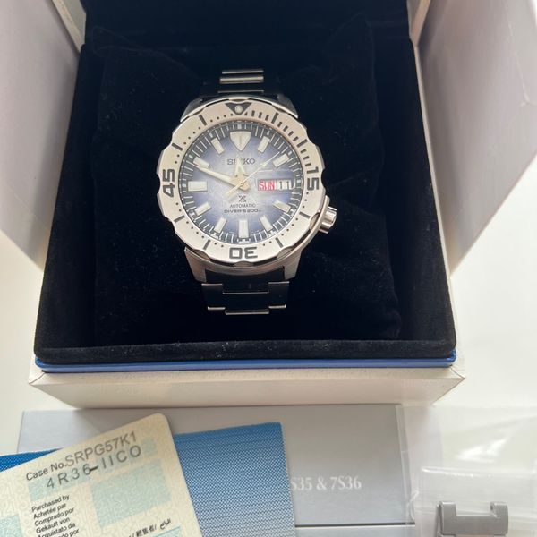 Seiko SRPG57K Antarctica Monster Diver Watch | WatchCharts Marketplace