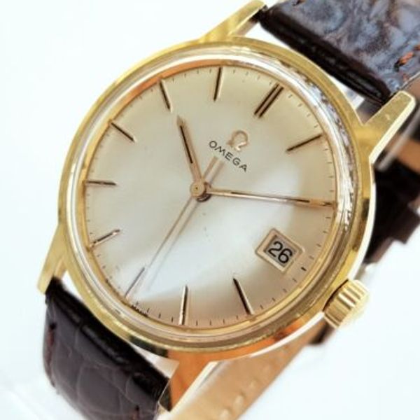 Vintage Omega Geneve ref. 135.070 gents watch, Gold Plated ...