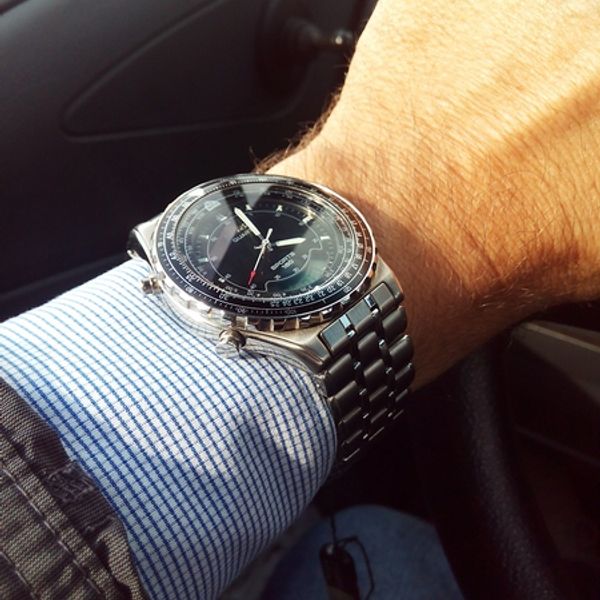 FS Seiko Dual Display Analog Digital Quartz Watch H801-6001 NOS Sports ...