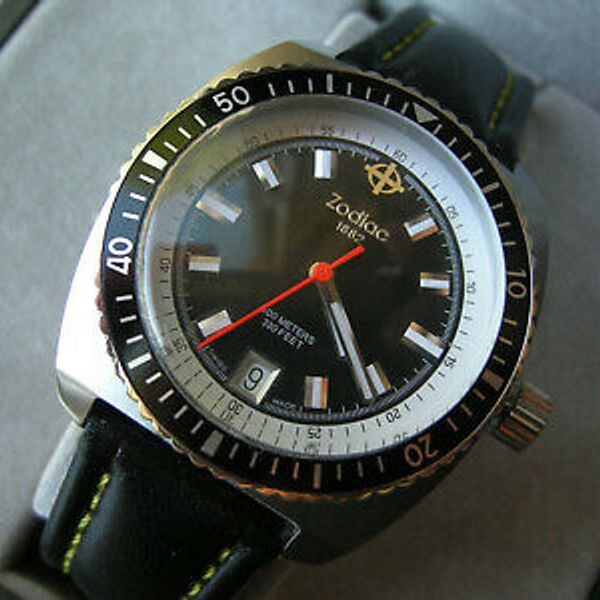 Men's Zodiac Sea Dragon Watch Z02214 Excellent / Mint in original box ...