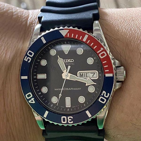 Seiko AUTOMATIC DIVERS PEPSI 7S26-0040 SKX033 From Japan | WatchCharts ...