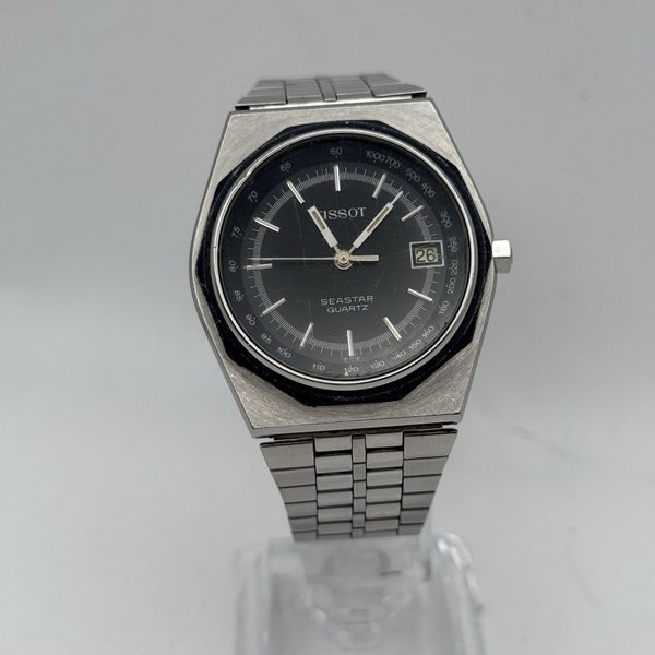 RARE Vintage Tissot F1 Seastar Quartz Mens Watch 37mm 1970s WORKING ...