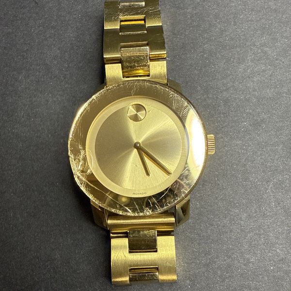 MOVADO BOLD GOLD WOMEN WATCH 8â Approximate Diameter | WatchCharts ...