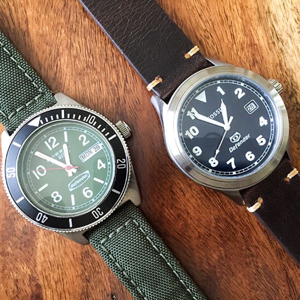 2 Rare Fossil Defender Watches DE1542 and DEC1002 MINT | WatchCharts ...