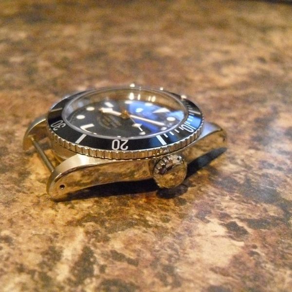 SOLD: Tiger Concept 5508 V5 big crown watch, black bay 'black' homage ...
