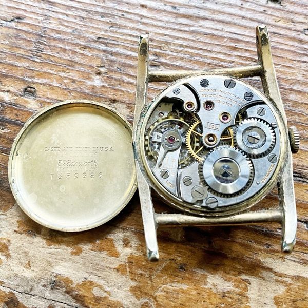 Vintage Longines 10L Swiss 17J Wadsworth 10K Gold Filled Watch AS IS ...