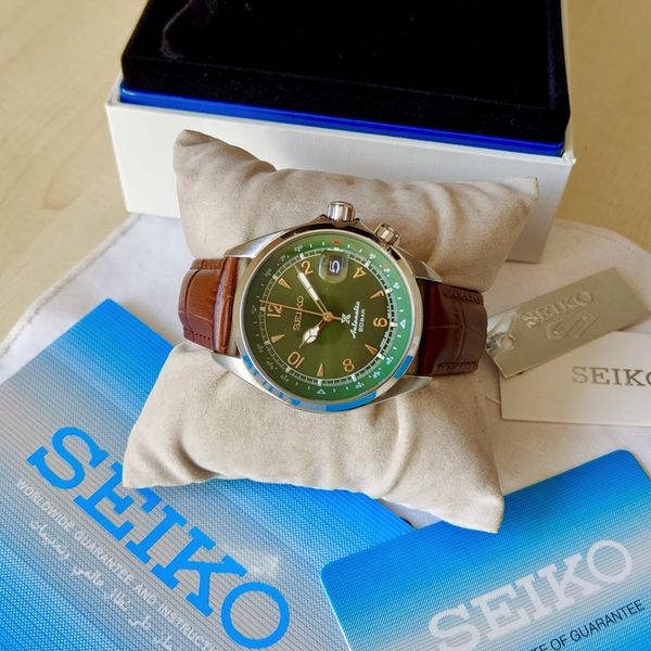 Seiko Prospex Alpinist Land SPB121J1 Automatic Green Gold Dial 40mm ...