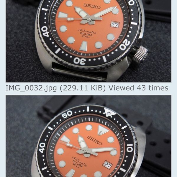 SEIKO Sumo/Turtle project >> rare orange Sumo dial | WatchCharts ...