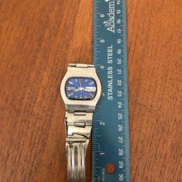Seiko DX 17 Jewels Automatic Blue Face Watch Vintage | WatchCharts