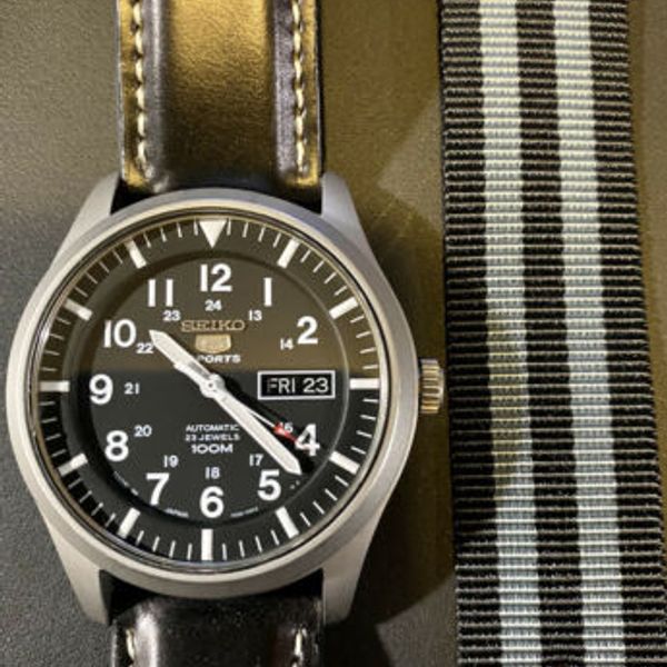 Seiko 5 SNZG15J1 With Two Straps | WatchCharts