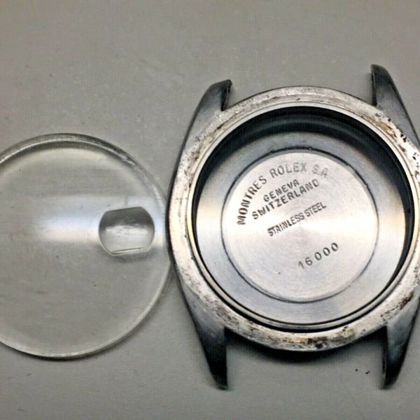 Vintage Rolex Datejust Watch Case 36mm Registered Design 16013 ...