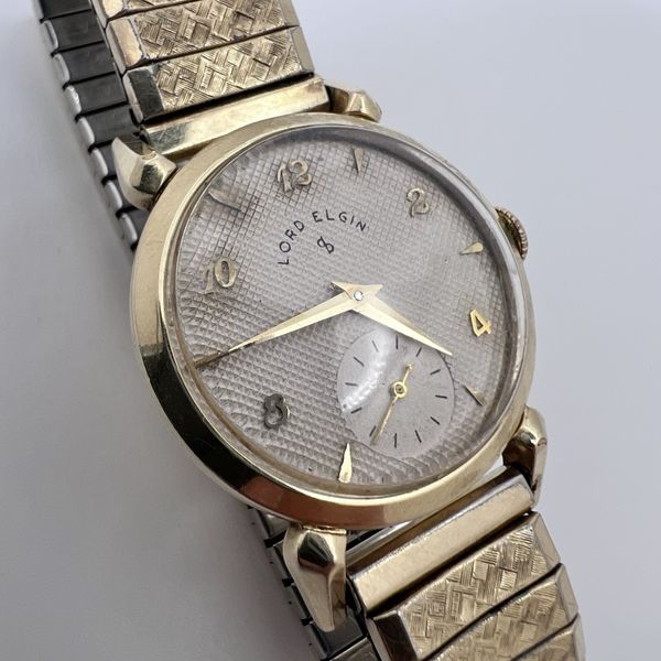 Vintage 14k Gold Filled Lord Elgin Serviced Within Year Menâ s Watch ...