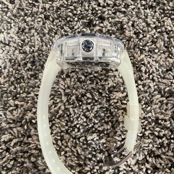 Kimsoun automatic watch Richard Mille clone sapphire case and silicone ...