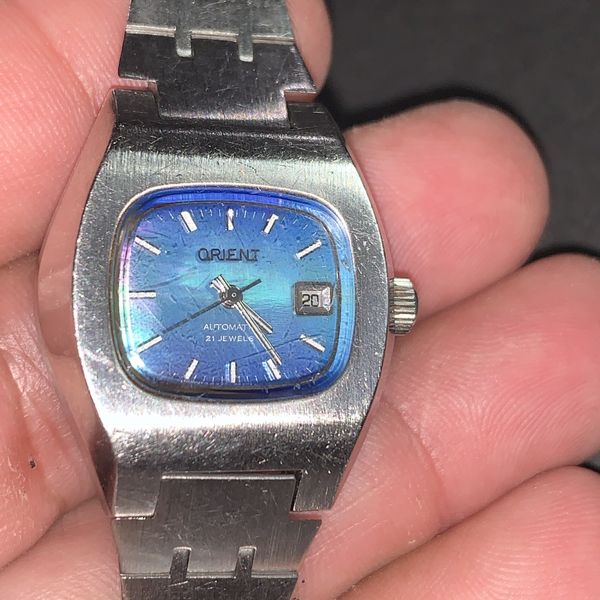 ORIENT Y497-32600 Automatic Women's Watch Blue Dial Analog 21 Jewels ...