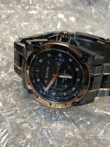 Bulova 98D149 Men's Precisionist Diamond Dial Chronograph Watch ...