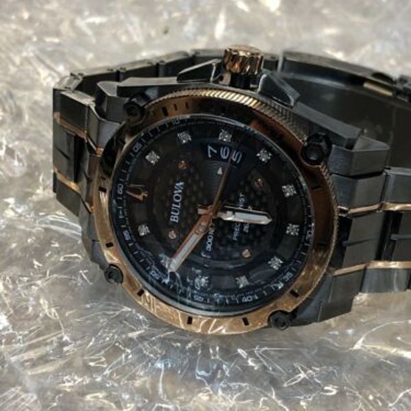 Bulova 98D149 Men's Precisionist Diamond Dial Chronograph Watch ...