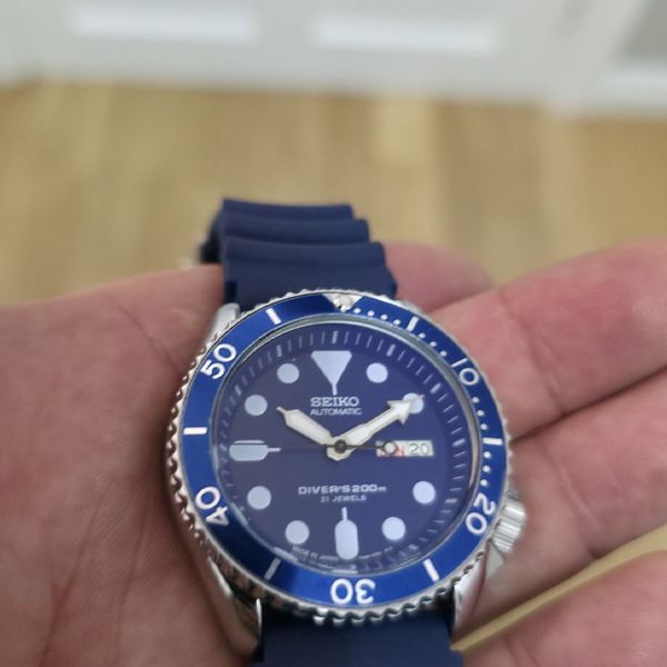 Original refurbished Seiko Divers Watch Automitic Blue Dial GMT 7S26A ...