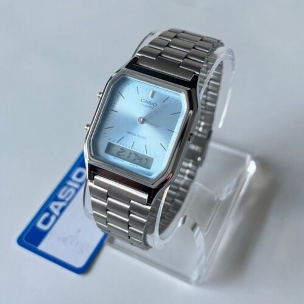 CASIO MEN AQ230-2A ICE BLUE DIAL WATCH | WatchCharts Marketplace
