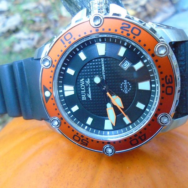Automatic Bulova Dive watch with 2 straps $110.00 | WatchCharts Marketplace