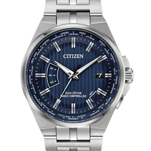 Citizen Men's CB0010-88L Eco-Drive World Perpetual A-T Stainless Steel ...