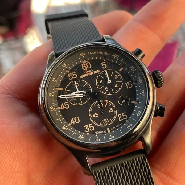 TIMEX EXPEDITION CHRONOGRAPH PILOT AVIATOR MENS WATCH 40MM ...