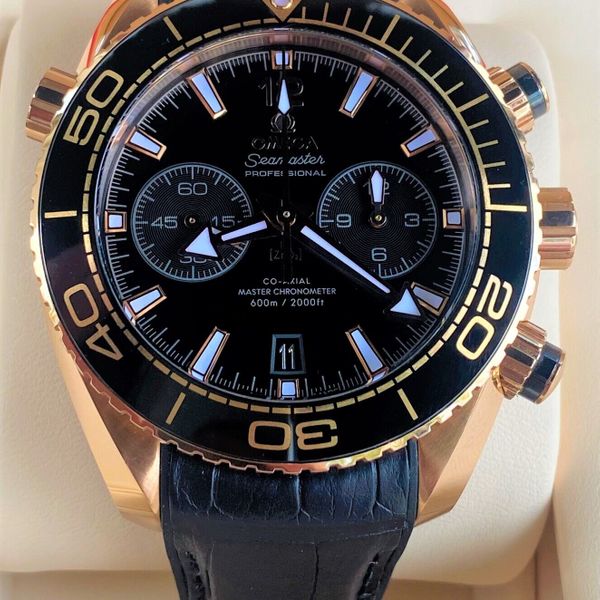 FS: Omega Seamaster Rose Gold Planet Ocean 45.5mm Black Dial 600m 2021 ...