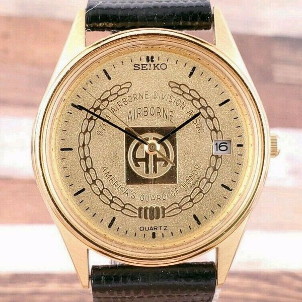 Vintage Seiko 5Y22-7009 82nd Airborne Division Association. For Parts ...