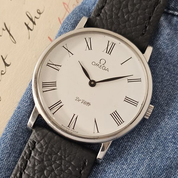 Vintage Classic Omega De Ville Mechanic 1970 Calatrava Roman Index ...