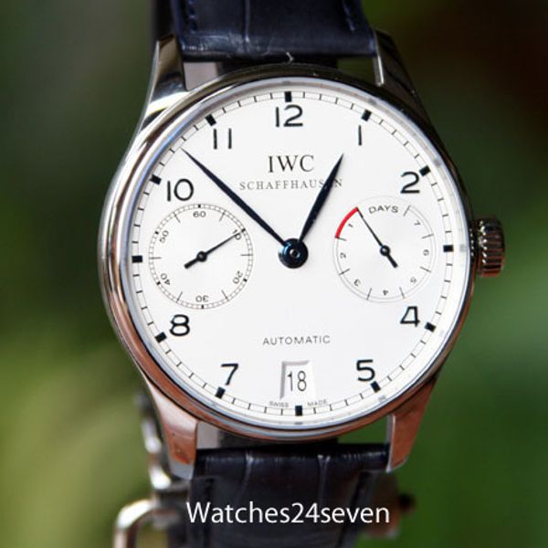 WTS IWC Portuguese 7 Day Automatic White Dial Blue Hands, Model ...