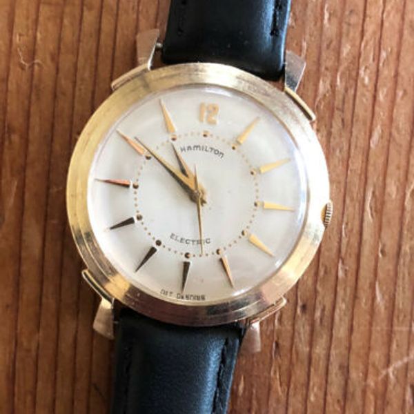 Hamilton Electric watch, quartz conversion, mid-century style ...