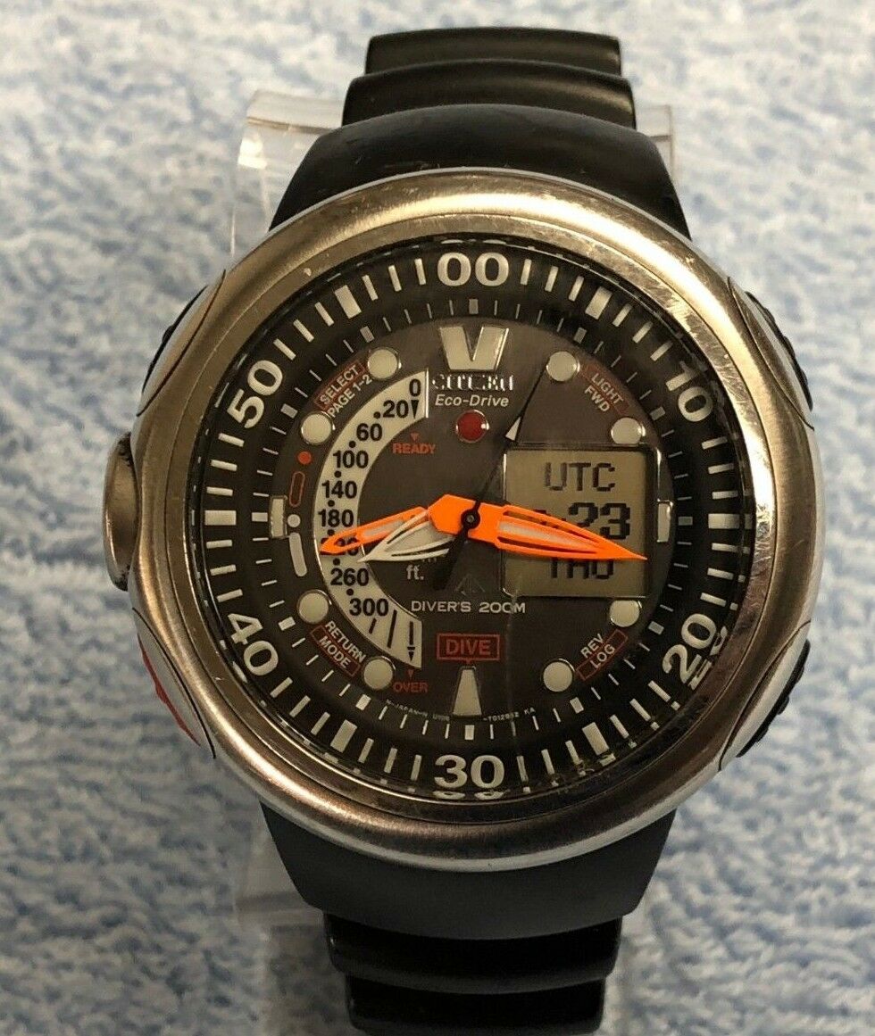 CITIZEN ECO-DRIVE PROMASTER AQUALAND 200M DIVER'S WATCH U106-T007996 | WatchCharts Marketplace