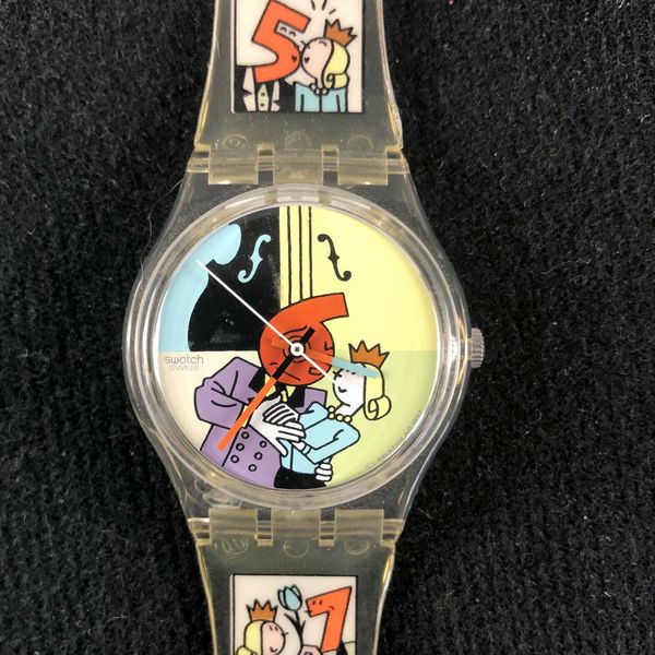 Swatch Watch Dia Amido 1998 Cartoon Strip Battery Included GK269 ...