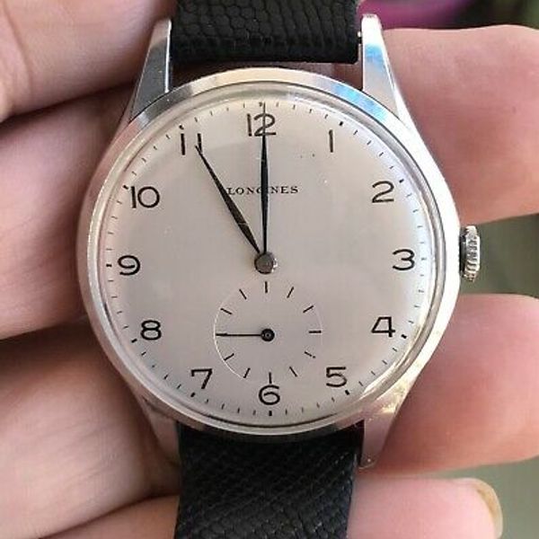 Oversize LONGINES ref.6333-3 cal.1268Z watch working condition,serviced ...