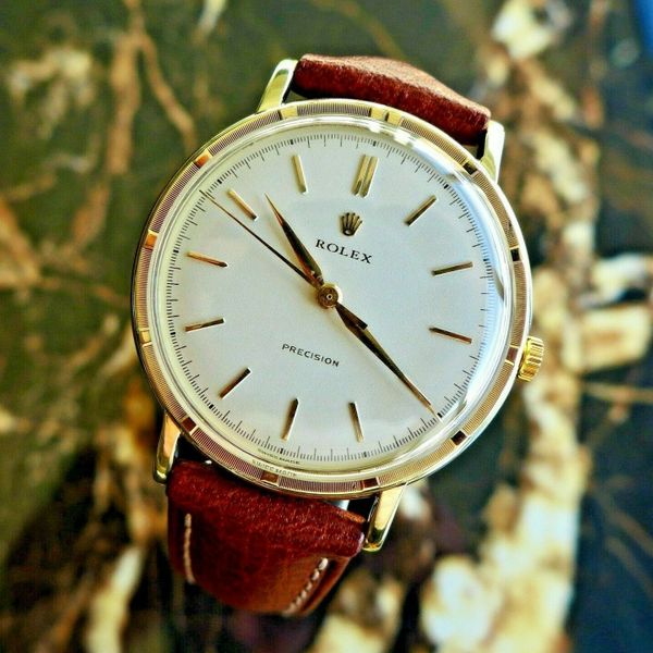A STUNNING VINTAGE 1955 10ct GOLD OVERSIZE GENTS ROLEX "METROPOLITAN ...