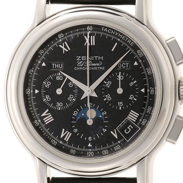 ZENITH Zenith Chronomaster Triple Calendar Moon Face 01.0240.410 Black ...