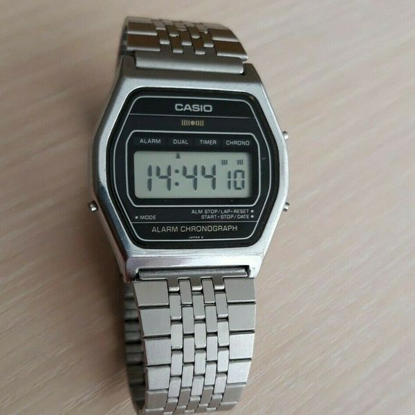 Casio 145 A663 Vintage Wrist Watch Digital Alarm Chronograph Japan ...