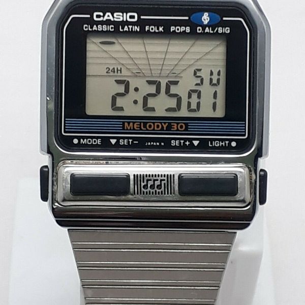Vintage Casio M-301 Module 472 Melody 30 Men's Wristwatch | WatchCharts ...
