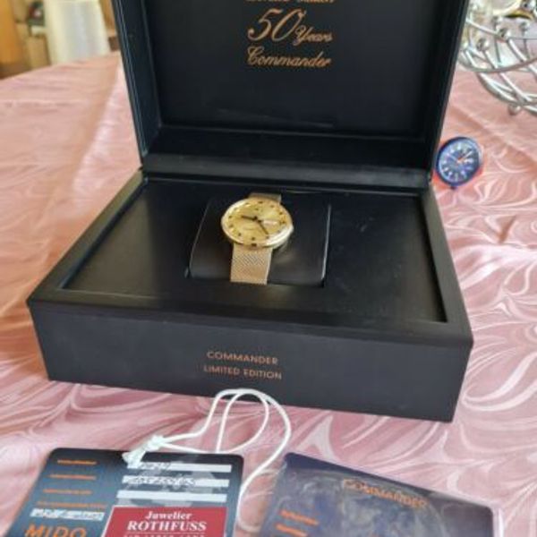 Mido Commander Limited Edition 50 years M8429.3.N2.1/Gold/Automatic ...