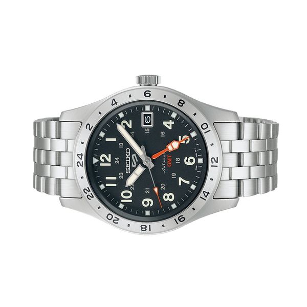 Brand New SSK023 Seiko 5 Sport Automatic GMT Black Dial Men's Watch ...